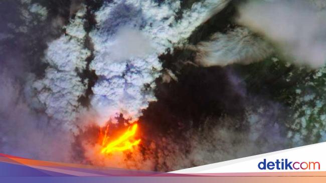 Dahsyat! Letusan Gunung Api Terbesar di Dunia Tampak dari Satelit
