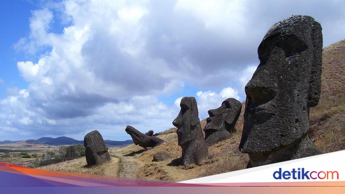 Asal-usul Emoji Kepala Batu, Patung "Teman yang Dicuri"