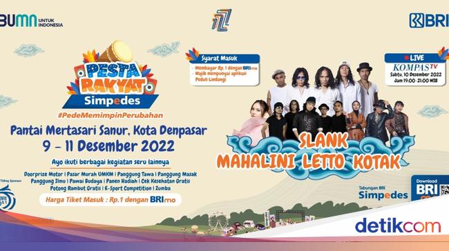 Slank & Artis Ternama Lainnya Tampil di Pesta Rakyat Simpedes Bali