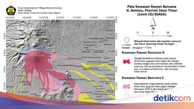 Imbauan BPBD Jatim Saat Status Semeru Siaga