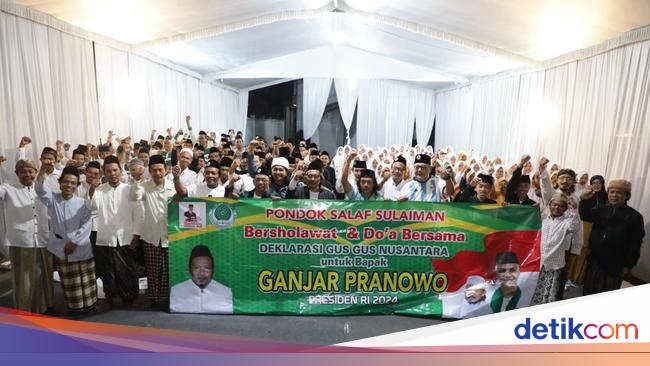 Para Putra Kiai di Jatim Deklarasi Dukung Ganjar Jadi Presiden 2024