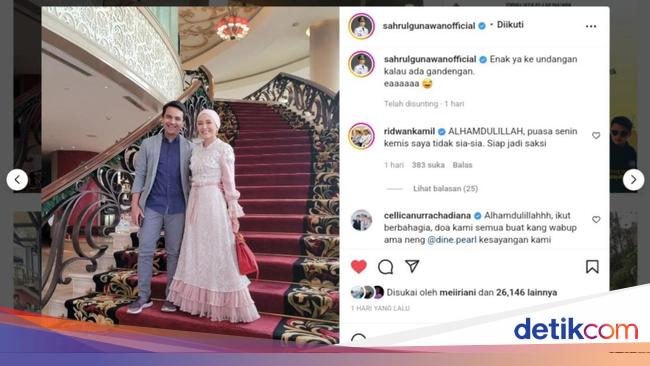 Sahrul Gunawan Gandeng Wanita, Ridwan Kamil: Siap Jadi Saksi