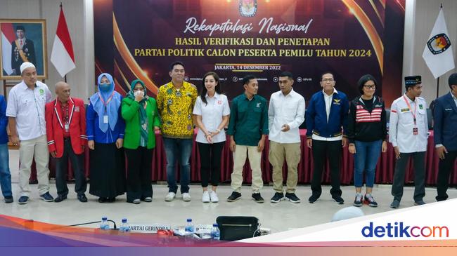 Tok! 17 Parpol Lolos Jadi Peserta Pemilu 2024