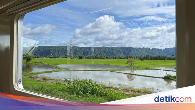 Potret Indahnya Geopark Maros dari Gerbong Kereta Api Sulsel