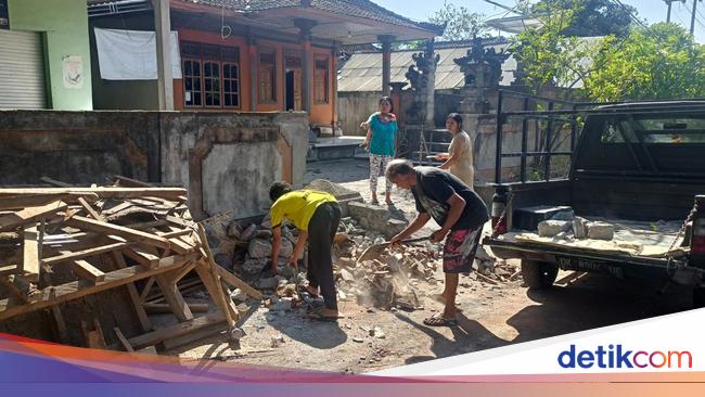 169 Bangunan Rusak-Kerugian Rp 1 M Lebih Akibat Gempa Karangasem