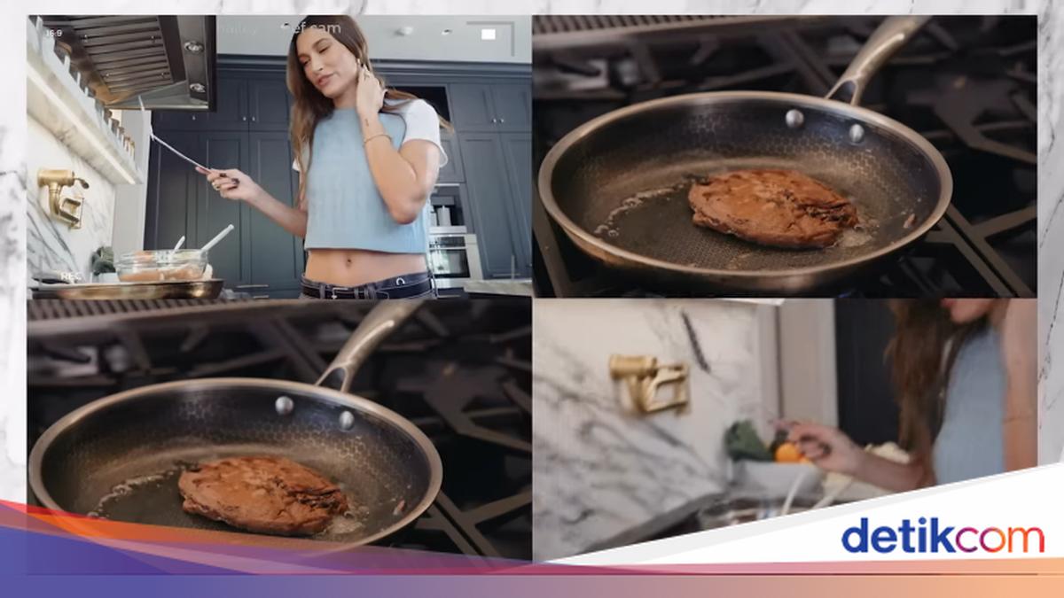 Hailey Bieber Jago Memasak, Bikin Konten 'What's in My Kitchen?'