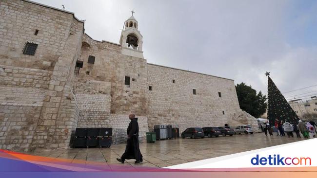 Suasana Kota Bethlehem di Tepi Barat Menjelang Natal