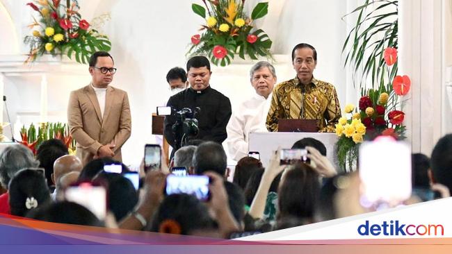 Bahagianya Gereja Katedral Bogor Dikunjungi Jokowi di Natal 2022