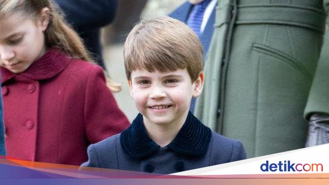 Foto: Tingkah Gemas Pangeran Louis Ikut Perayaan Natal Kerajaan Inggris