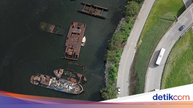 28 Tahun Terdampar, Bangkai Kapal Ini Rusak Lingkungan di Brasil