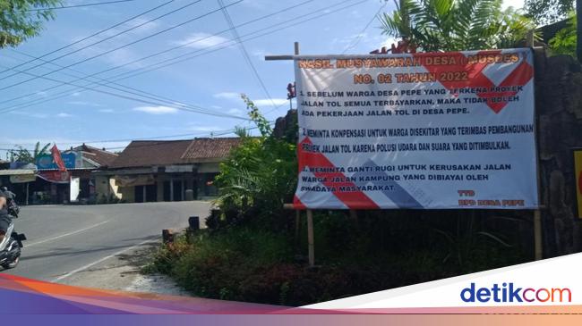 Spanduk Tolak Pengerjaan Tol Solo-Jogja Muncul di Ngawen Klaten Spanduk Tolak Pengerjaan Tol Solo-Jogja Muncul di Ngawen Klaten
