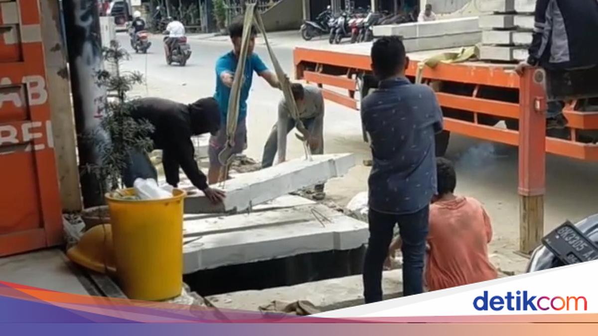 Warga Keluhkan Pembangunan Drainase di Medan Denai Berantakan