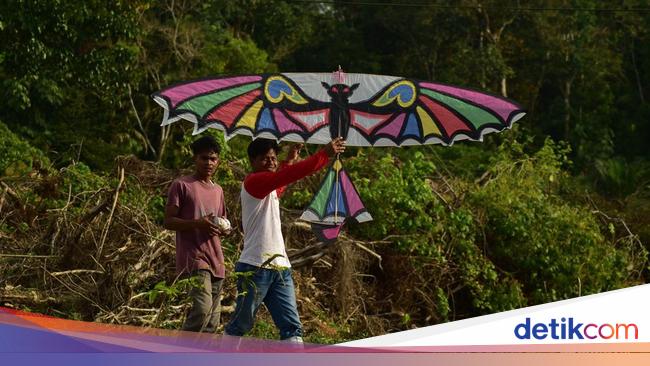 Serunya Lomba Layangan di Riau, Jadi Rindu Ngejar Layangan Putus
