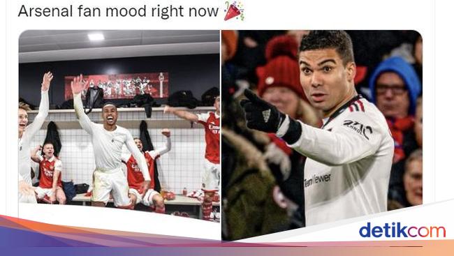 Meme Casemiro Absen Bikin Fans MU Cemas, Arsenal Senang Bukan Kepalang