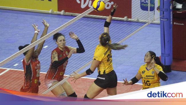 Proliga 2023: Bandung bjb Kalahkan Jakarta Elektrik PLN