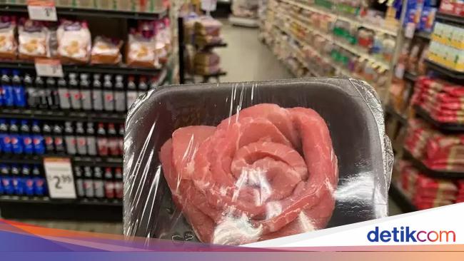 10 Bentuk Daging Unik di Supermarket, Bunga Mawar hingga Naruto