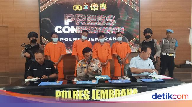 Polres Jembrana Bekuk 4 Tersangka Narkoba Ada Nelayan Nyambi Pengedar
