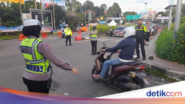 Polisi Terapkan One Way Puncak Arah Jakarta Siang Ini