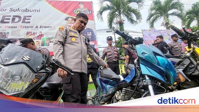 Puluhan Pemilik Motor di Sukabumi Ditangkap gegara Bikin Resah