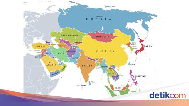 12 Negara Terbesar di Asia, Indonesia Nomor Berapa?