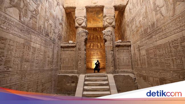 Mengagumi Keindahan Ukiran Kuil Dendera Mesir Kuno