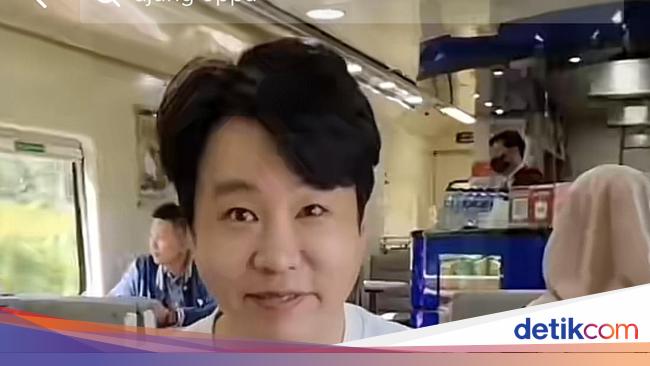 Pertama Naik Kereta Api di Indonesia, Orang Korea Ini Borong Semua Makanan