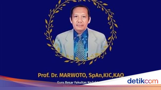 Kabar Duka, Prof Marwoto Guru Besar Undip Tutup Usia