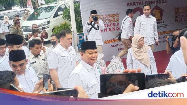 Didampingi Sandiaga Uno Prabowo Tiba Di Perayaan Hut Ke 15 Partai Gerindra