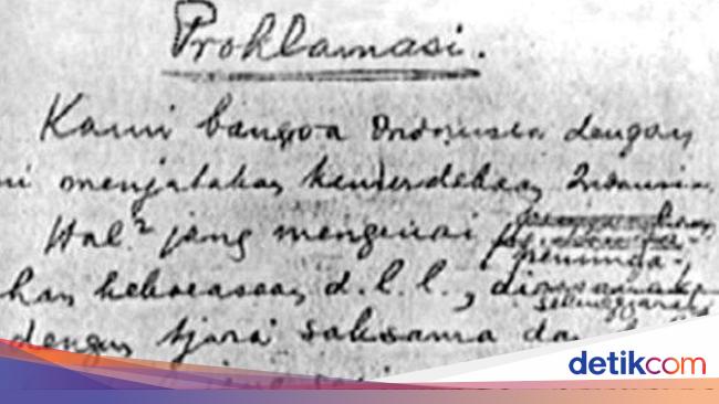 Saat Teks Asli Proklamasi Dibuang ke Tong Sampah, Tokoh Ini yang Menemukan
