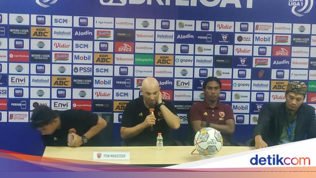Pelatih PSM Geram Safrudin Tahar Disanksi Absen 3 Laga oleh Komdis PSSI