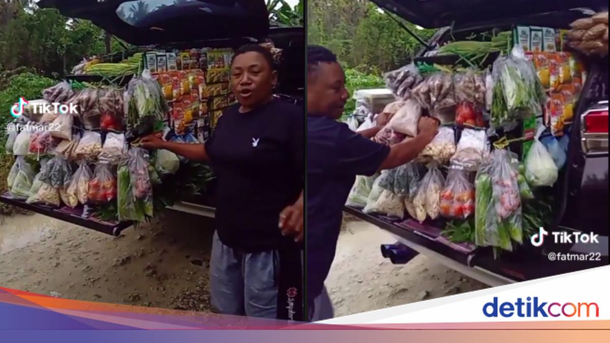 Ngeri! Wanita Ini Jualan Sayur Keliling pakai Mobil Seharga Rp 233 Juta