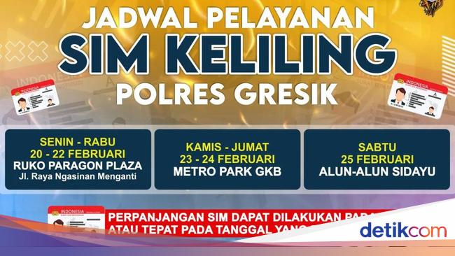Simak Jadwal SIM Keliling Gresik Sepekan ke Depan Simak Jadwal SIM Keliling Gresik Sepekan ke Depan