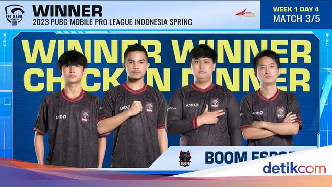 Boom Esports Juara PMPL ID Spring 2023 PUBG Mobile, Jadi Wakil RI di PMSL