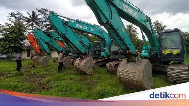 Gerebek Tambang Ilegal Magelang, 5 Alat Berat Disita-11 Orang Diperiksa