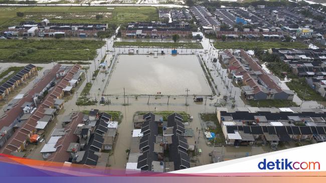 Melihat Lagi Banjir Bekasi Lewat Foto Udara
