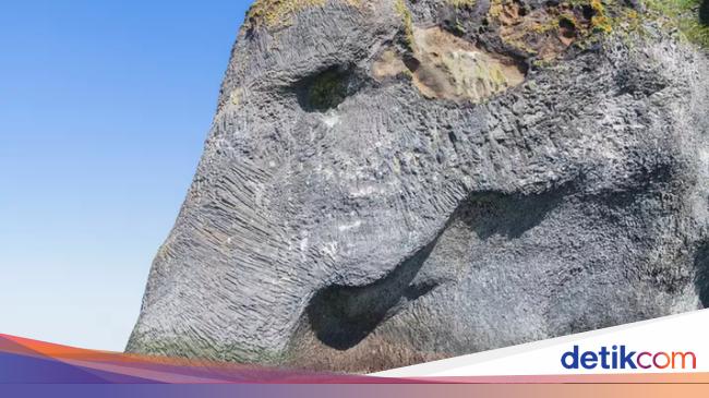 Aneh Tapi Nyata, Ada Batu Mirip Kepala Gajah di Islandia