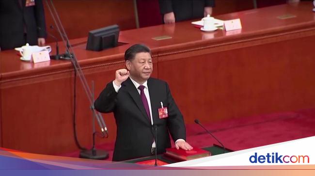 Potret Xi Jinping Resmi Jadi Presiden China 3 Periode