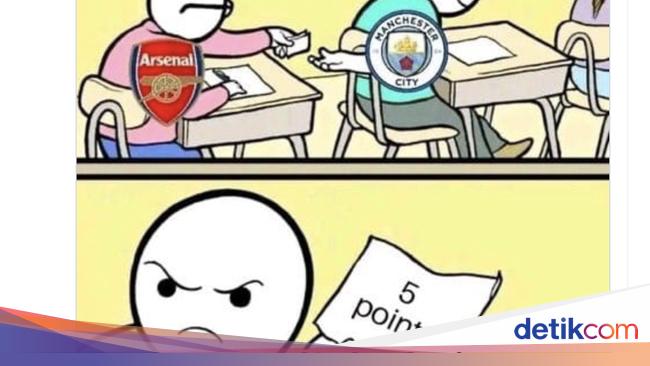 Meme Arsenal Kokoh di Puncak, Arteta 100 Kali Menang