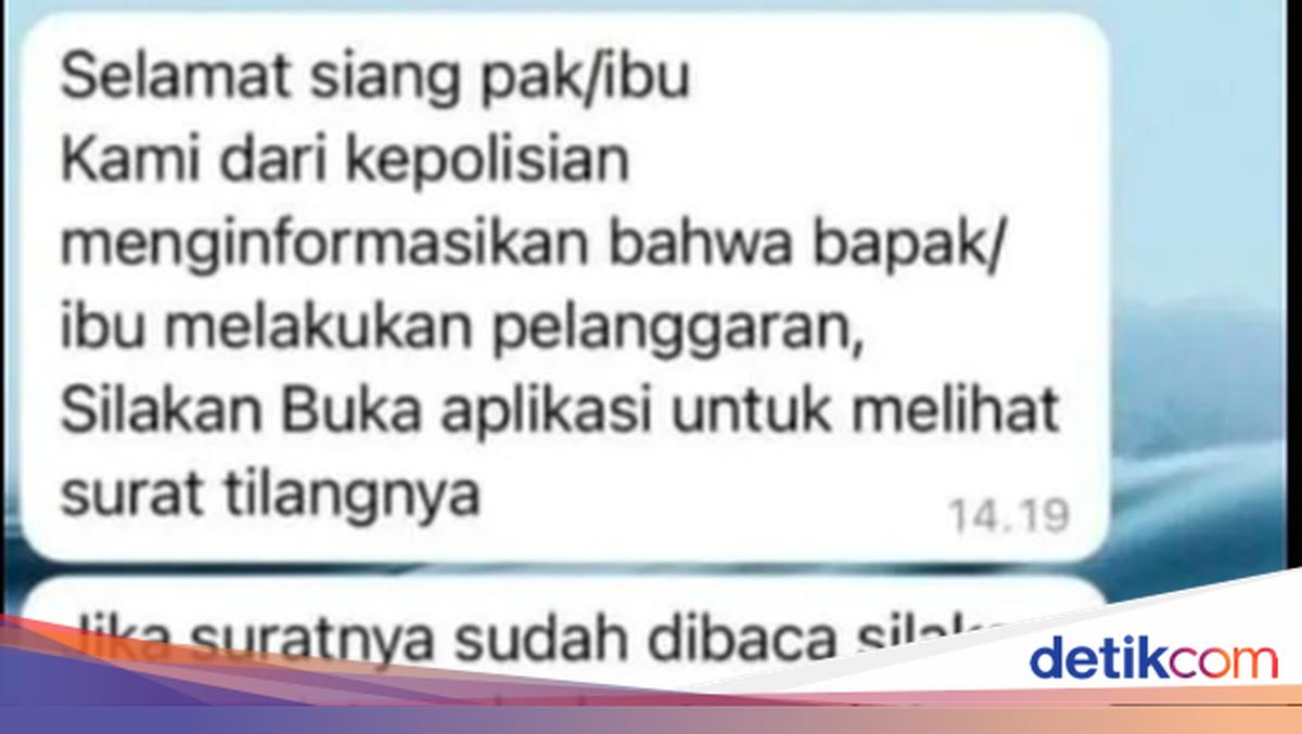 Masih Ada Penipuan Modus Tilang Elektronik di Whatsapp, Jangan Asal ...