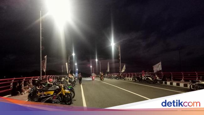 Jembatan Merah Kawasan PKB Klungkung Jadi Objek Wisata Baru