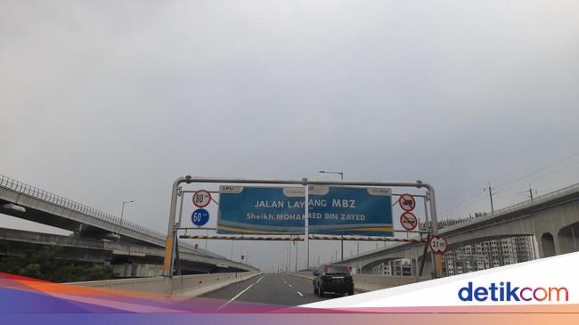 Libur Nyepi, Lalin Tol Layang MBZ Arah Cikampek Lancar Jaya Siang Ini
