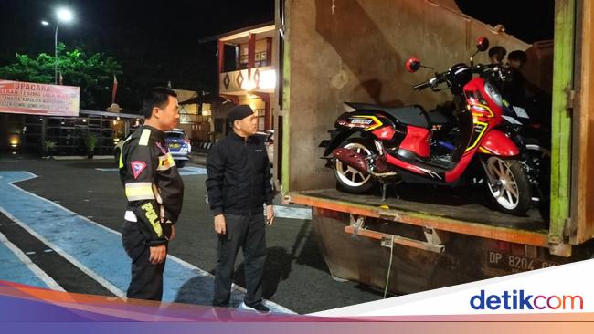 Polisi di Soppeng Sita 11 Motor Balap Liar saat Ramadan