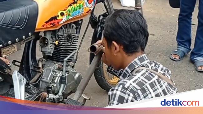 Sepekan Ramadhan, 37 Motor Berknalpot Brong di Lamongan Ditindak