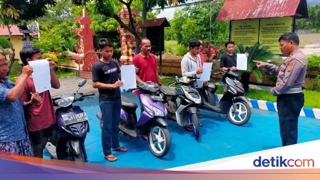 Sepekan, 10 Motor Berknalpot Brong Milik Pelajar Karangasem Disita