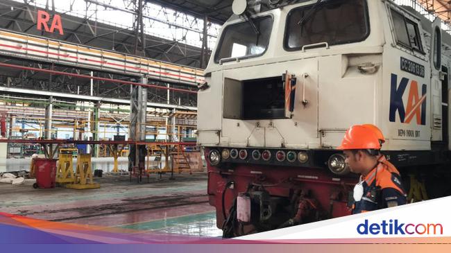 Melihat Perbaikan KA di Balai Yasa Jogja Jelang Mudik Lebaran 2023