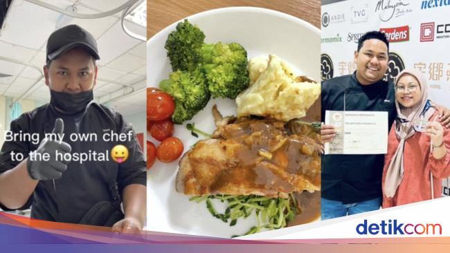 Sweet! Chef Ini Jenguk Istri di RS Sambil Sajikan Makanan Sekelas Hotel