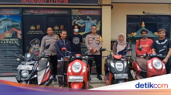 Warga Bogor Curiga Orang Sering Ganti Motor, Ternyata Pelaku Curanmor