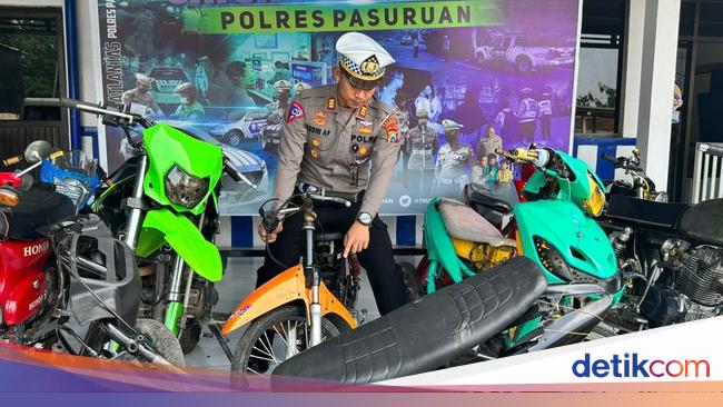 42 Unit Motor di Pasuruan Terjaring Razia Balap Liar, Pemiliknya Kabur