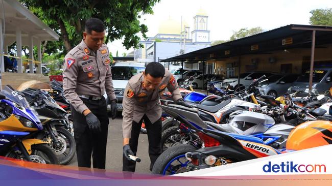 127 Motor Berknalpot Brong Diamankan Selama Ramadhan di Tuban
