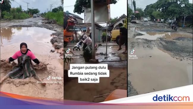 Viral Jalan Rusak di Rumbia Lamteng Bak 'Waterboom', Netizen Ikutan Kesal Viral Jalan Rusak di Rumbia Lamteng Bak 'Waterboom', Netizen Ikutan Kesal